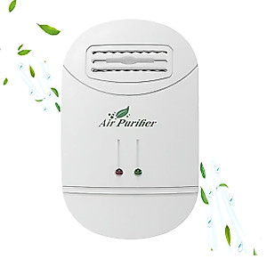 Air Ionizers for Home, Plug In Air Purifier，Negative Ion Filtration System, Quiet Air Freshener for Bedroom, Office, Kitchen, Portable Air Filter Odor, Smoke Dust,Mini Air Cleaner