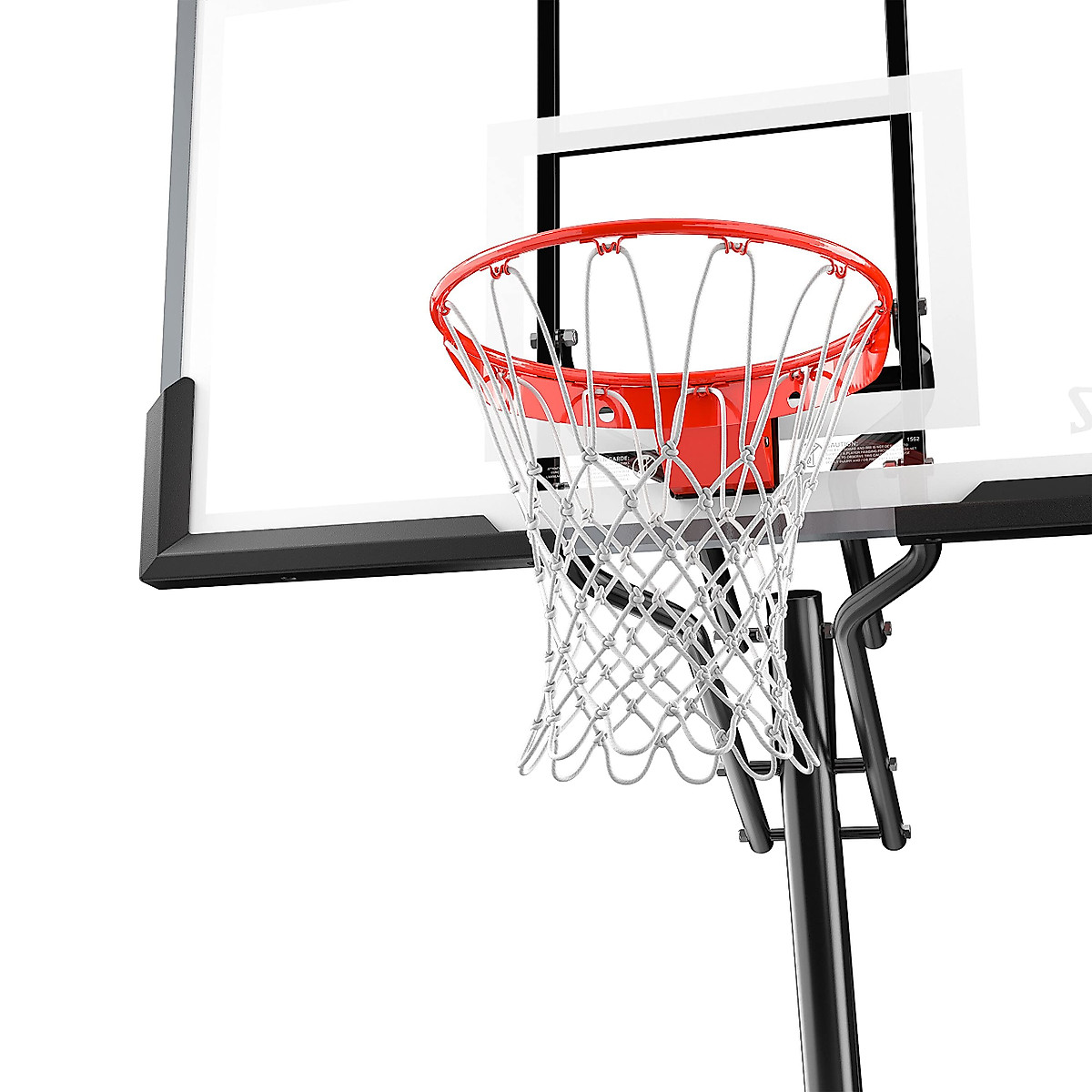 The Ultimate Hybrid, 60" Acrylic, Alum Trim, 3 Piece 3.5" Pole, Screw Jack Lift, Arena Slam Rim, Board Pad