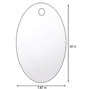 Deluxe Larger Anti-Fog Shower Mirror| Fogless Bathroom Shaving Mirror | Long-Lasting Removable Adhesive Hook and Razor Holder | Bathroom Accessories (10 X 7.87)