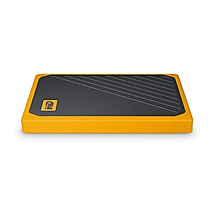 WD 2TB My Passport Go SSD Amber Portable External Storage, USB 3.0 - WDBMCG0020BYT-WESN