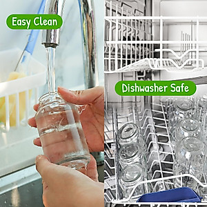 STARSIDE 4 oz Glass Ginger Shots Bottles with Caps,16 pack 120 ml Juice Shot Bottles,Leakproof Small Glass Bottles with Lids for Ginger,Beverages