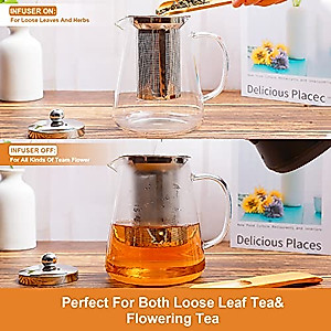 Fridge Pitcher, 64 oz/1800ml Glass Pitcher With Lids for Fridge, Ice Tea Pitcher, Great for Juice, Milk, Coffee, Lemonade - Heat Resistant Borosilicate Glass Jug