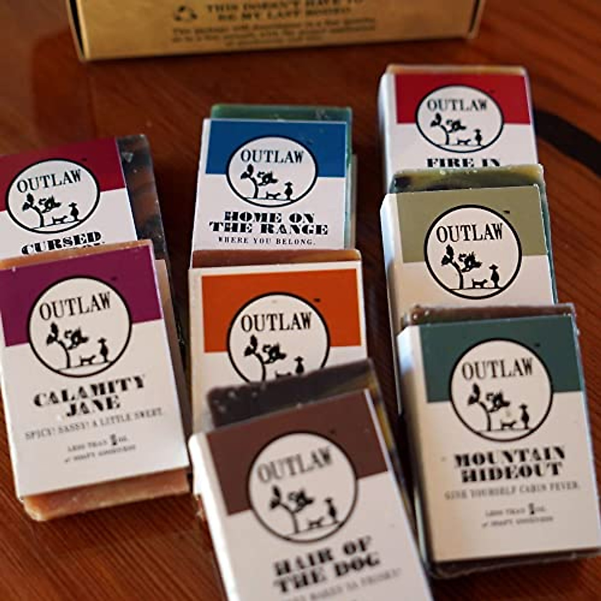 Unique Handmade Soap Samples - Try 8 Unconventional Popular Natural Soaps - Sample Set Soap for Men and Women - By Outlaw