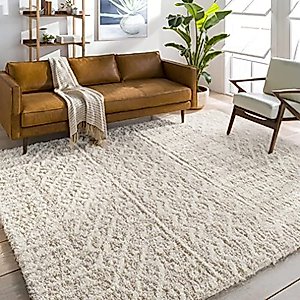 Artistic Weavers Hapsburg Moroccan Shag Area Rug, 6'7" x 9'6", Beige