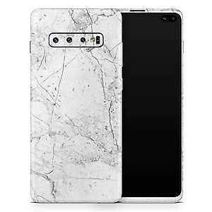 DesignSkinz Cracked Marble Surface 2 Protective Vinyl Decal Wrap Skin Cover Compatible with The Samsung Galaxy S20 (Screen Trim & Back Glass Skin)