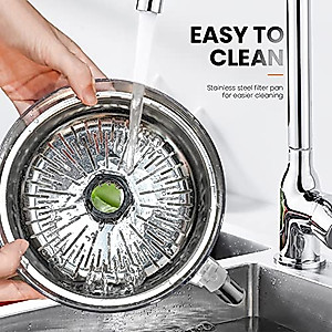 MIUI Citrus Juicer - Electric Orange Juice Squeezer 650W Powerful Motor-Stainless Steel Cup Body Easy to Clean, Juicer Machine Maker for Lemon Grapefruits (White)