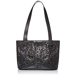 Mauzari Women's Small Leather Shoulder Bag (Obsidian)
