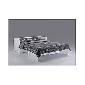 Fully Assembled Night and Day Cube Cabinet Murphy Chest Bed (Queen, White)