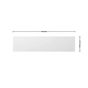 Thirteen Chefs Prep Table Cutting Board Replacement - White Plastic 48 x 11.75 x 0.5 Inch Compatible with True, Delfield, and Randell Models - Commercial Grade Poly for Restaurant Kitchen