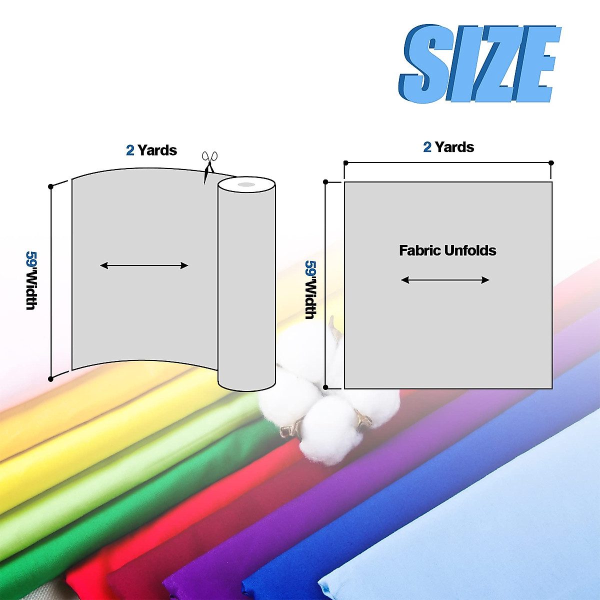 2 Yard Gold Cotton Fabric,Natural Cotton Poplin Fabric by The Yard,Gold Fabric,59 Inches Wide 100% Cotton Fabric,Soft Embroidery Muslin Quilting Fabric Material for Sewing Material Apparel Cloth