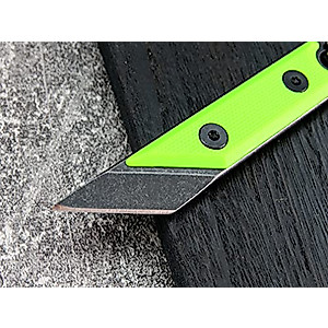 Ccanku C1146 Fixed Blade Knife,440C Blade G10 Handle EDC Tool Knife for Outdoor, Camping, Hiking, Fishing with kydex Sheath (Light Green)