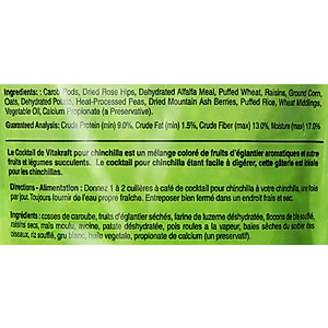 Vitakraft Chinchilla Cocktail Mixed Fruit Treat, 4.5 Ounce Pouch