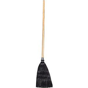 Carlisle FoodService Products CFS Synthetic Corn Black Toy/Lobby Broom - 1 Each.