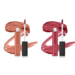 Mented Cosmetics Lip Gloss Bundle | Vegan, Paraben-Free, Cruelty-Free Gloss Topper | Long Lasting and Moisturizing Lipgloss (#1 Cran & Coralition)