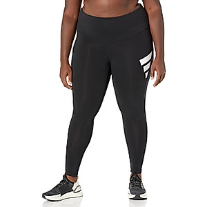 adidas Women's Sportswear 3-Bar Leggings, Black, Large