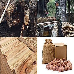 TooGet Natural Camphor Ball Fresh Cinnamomum Camphora Root for Clothes Storage, Closets & Drawers - 30 Balls & 6 Bags