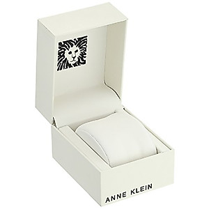 Anne Klein Women's 10-8096CHRM Premium Crystal Accented Gold-Tone Charm Bracelet Watch