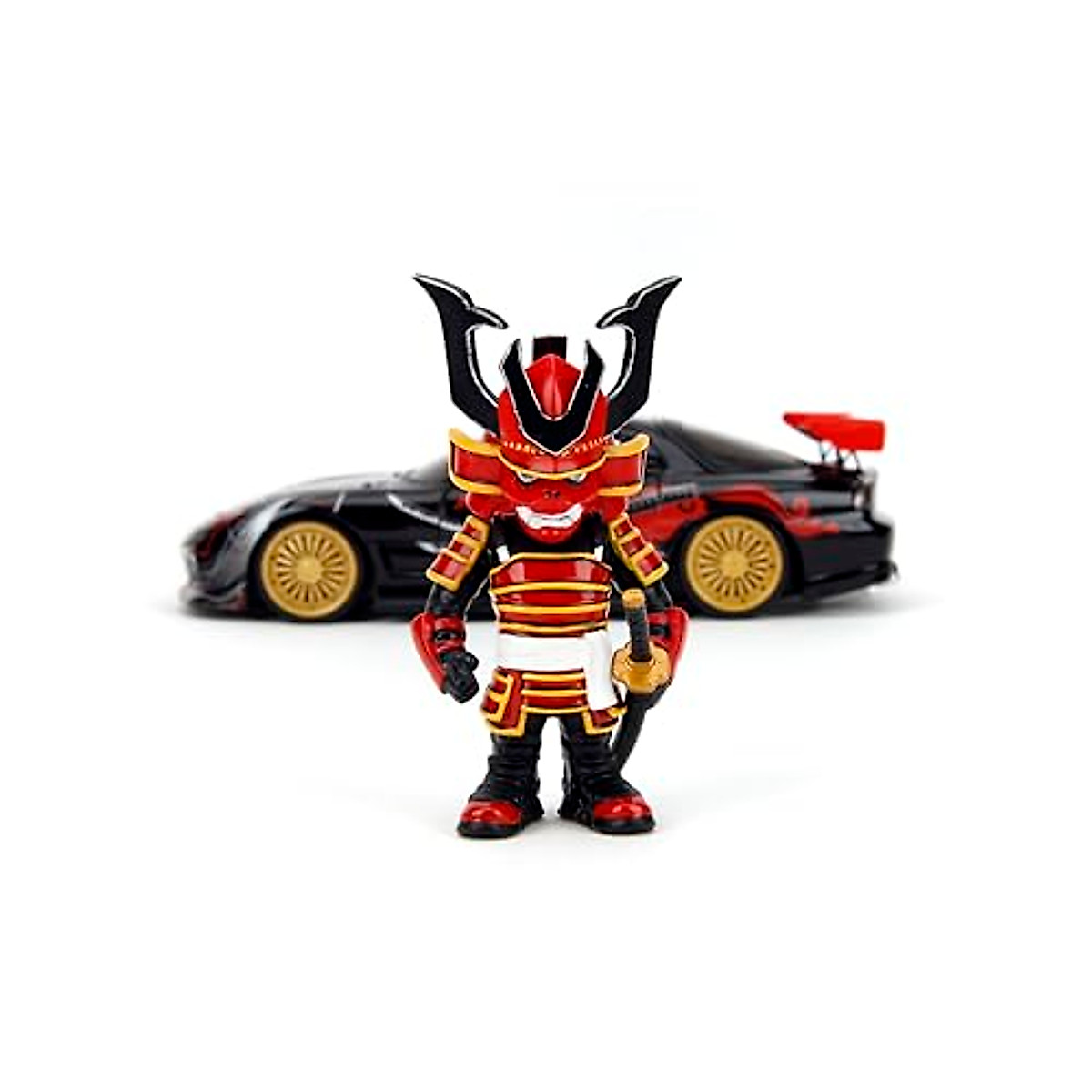 Jada Toys Lab Monkeys 1993 Mazda RX-7 with Saru Figure - 1:24 Diecast Car - Collectible Car Model - Premium Details, Limited Artist Edition - Collector Toys for Adults