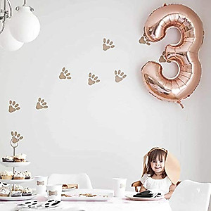 Number Balloon 60 Rose Gold 40 Inch Foil Balloon Big Giant Jumbo Birthday Party Decorations Foil Mylar Helium Numbers Balloons for Men Women 60th Anniversary Event