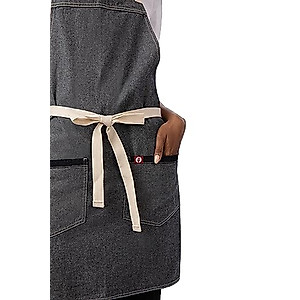 Chef Works Unisex Ridgewood Denim Apron, Stone Blu, One Size