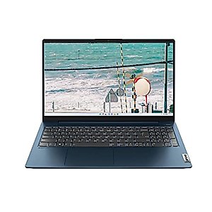 Lenovo Ideapad 5i 15.6" FHD (1920 x 1080) IPS Touch Fingerprint Reader Laptop, Intel Core i5-1135G7 Quad Core 11th Gen. up to 2.4 GHz, 8GB RAM,512GB SSD, Bluetooth, HDMI, Win 11 Home, Blue, EAT Cloth