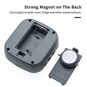 AMTAST Smart Wireless BBQ Thermometer 164ft Bluetooth Meat Thermometer for Barbecue Grilling Cooking Kitchen Food Meat with 6 Stainless Probes, Timer, Alarm