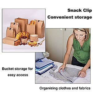 ZOEYES 2000Pcs U Shape Plastic Alligator Clips, 1.5”Transparent Plastic Clothespins, Clear Shirt Clips with Teeth for Shirts Fabric Folding Ties Socks Pants Hold Garments in Place