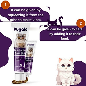 Pugalo Cat Hairball Remedy, Cat Hairball Malt Paste 100ml, Hairball Gel for Cats 3.5oz