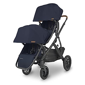 Vista V2 Stroller- NOA (Navy/Carbon/Saddle Leather) + Upper Adapters + RumbleSeat V2- NOA (Navy/Carbon/Saddle Leather)