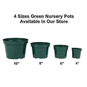 DAPERCI inches Nursery Pot Plant Grow Sturdy Flower pots in Bulk Price 20P Green