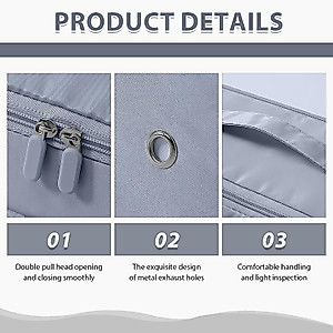 Ultra Space Saving Self Compression Organizer, Upgrade XL, Self Compression Organizer, Heavy Duty Compression Bags for Storage, Portable Space Saver Organizer for Comforters, Clothes, Blankets (Grey)