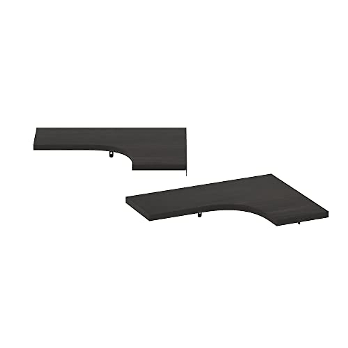 Furinno Rossi Wall Mounted Corner L-Shape Floating Display Shelves, Espresso