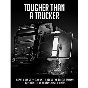 Bracketron HD Tablet Dock PRO Dash and Window Metal Clamp Mount, Universal Tablet Holder for Cars and Trucks, Compatible with Tablets Up to 10 Inches Wide