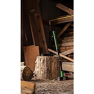 Hooyman Splitting Wedge 5 Pound Log Splitter Tool with Heavy Duty Construction, and Durable High Strength Steel for Tree Felling, Wood Chopping, Land Management, Gardening, Camping, and Outdoors