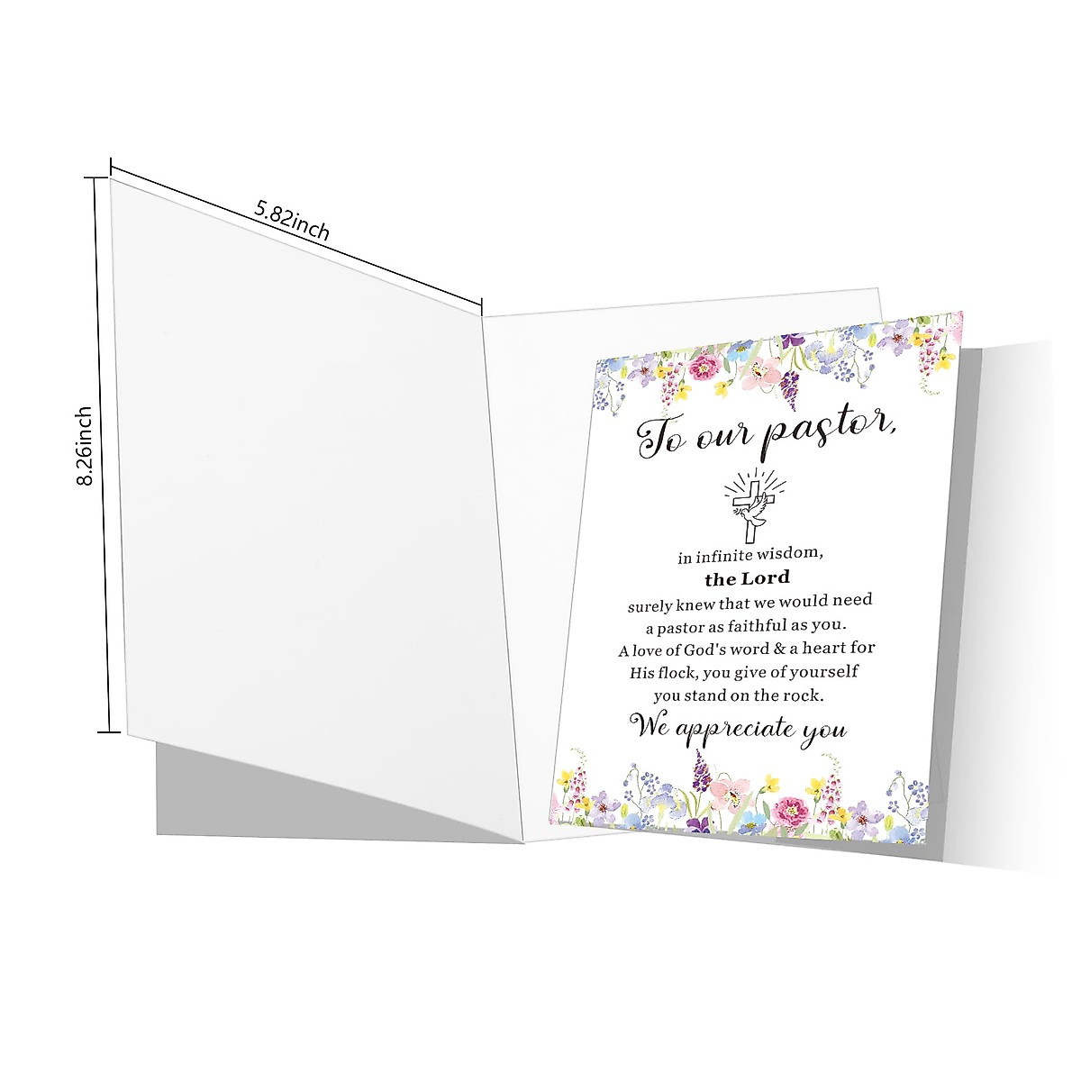 Pastor Appreciation Gifts Pastor Appreciation Cards Thank You Cards for Men Women Religious Christian Gifts Christmas Stocking Stuffers for Priest Men Pastor Anniversary Card Pastor Gifts for Birthday