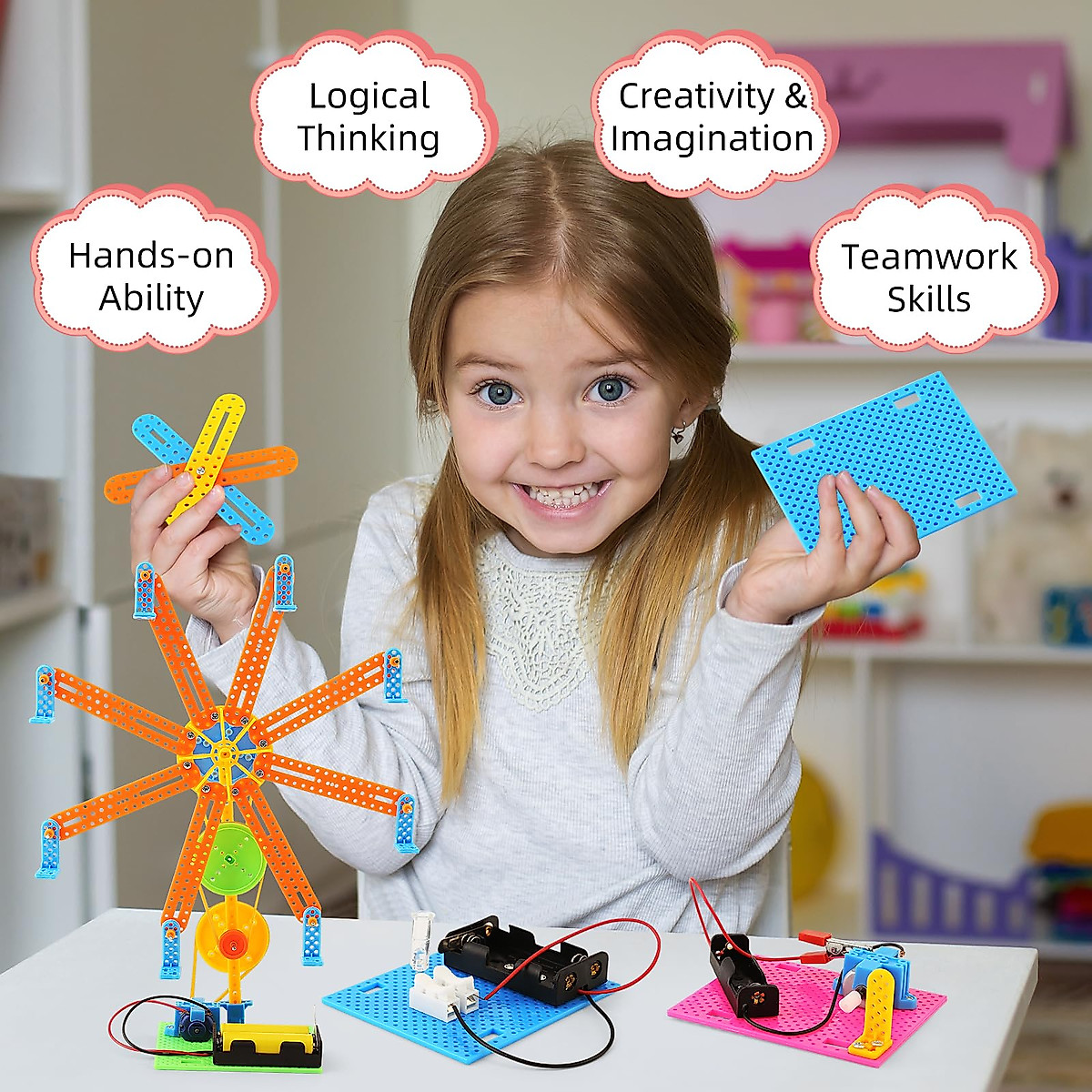 10 Set STEM Robot Kit for Kids 8-12, Boys Crafts for Girls Age 6-8, Science Kits for 8-10 Year Old