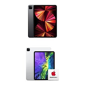 Apple 2021 11-inch iPad Pro (Wi-Fi + Cellular, 2TB) - Space Gray with AppleCare+ (Renews Monthly Until Cancelled)