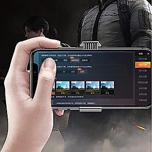 DIAOD Mobile Phone Cooling Artifact Radiator Gaming Universal Phone Adjustable Portable Fan Holder Heat Sink (Color : Silver)