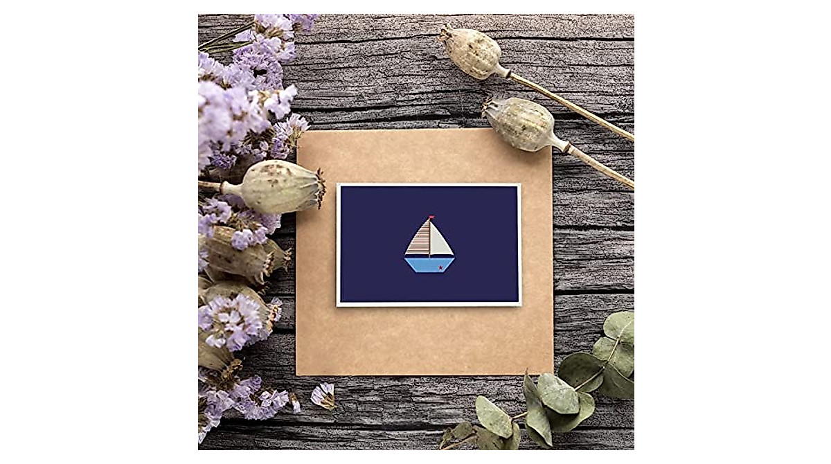 Assorted Nautical Note Cards | 48 Pack for All Occasions