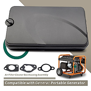 YIYANTO 0G8442C111 Air Filter Cleaner Box Housing Assembly Compatible with Generac Portable Generator GP5000 GP5500 GP6500 GP6500E GP7500E GP8000E GP9200E XT8000E RS8000E