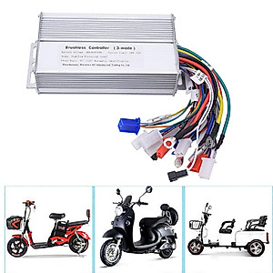 Nikou Electric Scooter Motor Controller - 48V 60V 64V 1000W-1500W Stable Electric Bicycle Brushless Speed Motor Controller Low Noise