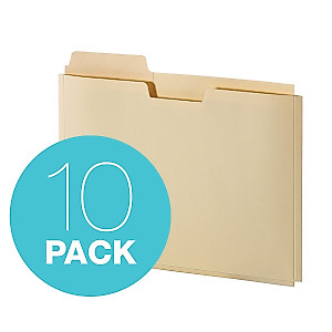 Pendaflex Expanding File Folder Pocket, Letter-Size Folders for School, Home and Office, Document Organizer, Durable Expanding File, Manila, 10 File Folder Pockets (FP153L10)"