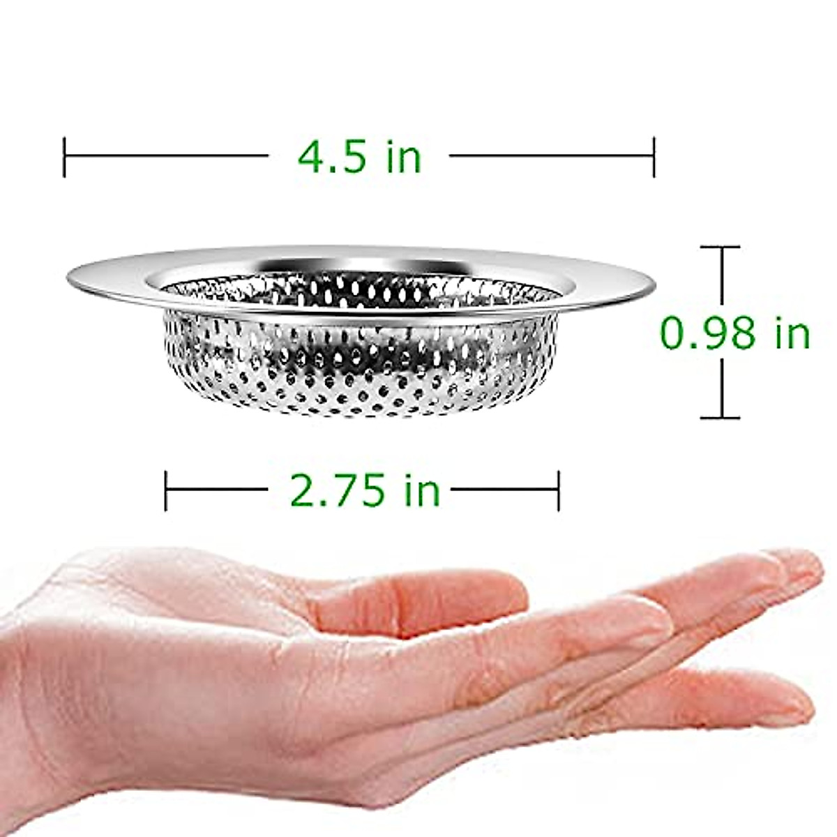 4.5 inch Stainless Steel Kitchen Sink Strainer