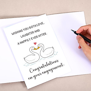 Engagement Card, Engagement Cards for Couples, Greeting Card Gifts for Newly Engaged Couples, Engagement Gifts for Couples Newly Engaged, Bridal Shower Card, Engagement Party Gifts, Happy Engagement