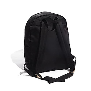 Kaymey Lightweight Casual Backpack for School Solid Color Multipurpose Unisex Waterproof Daypack Weekender Luggage Backpack Sports Backpack (Black)