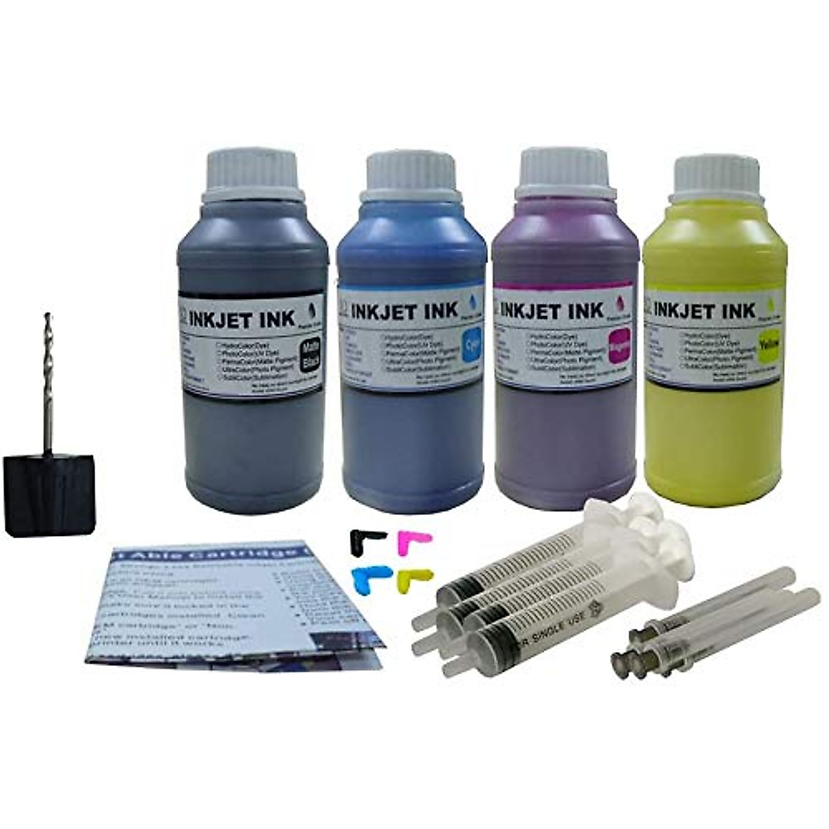 ND 4x250ml Pigment Refill Ink for HP 962 OfficeJet Pro 9010, 9015, 9016, 9018, 9020, 9025 and Premier Pro 9012