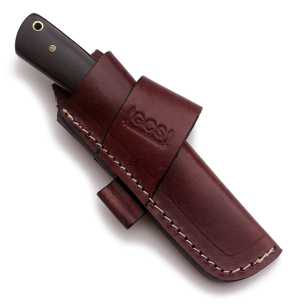 GCS Handmade Micarta Handle D2 Tool Steel Tactical Hunting Knife with leather sheath Full tang blade designed for Hunting & EDC GCS 303