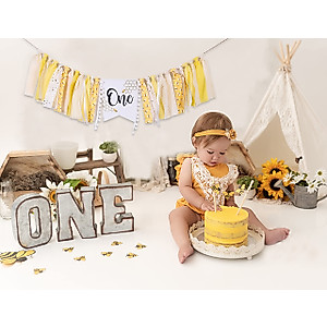 1st Birthday Banner - High Chair Banner 1st Birthday Boy/girl, 1st Birthday Boy/girl, 1st Birthday High Chair Banner, Bee Day Birthday High Chair Banner, 1st Birthday Bee Banner Party Toppers