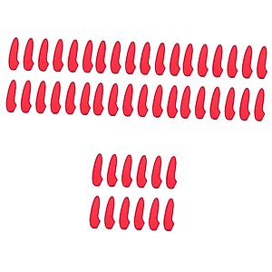 Anneome 120 Pcs Tip Set Knives Protector Guards Tile Cutter Protector Knives Blades Protector Covers or Sleeves Curved Knives Blades Cover Chef Ceramic Tile Handguard Plastic