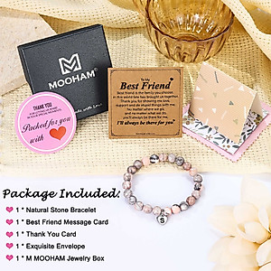 M MOOHAM Christmas Gifts for Friends - C Initial Bracelets for Teen Girl Gifts Friendship Bracelets Christmas Gifts for Teens Birthday Gifts for Friend Christmas Gifts for Girls